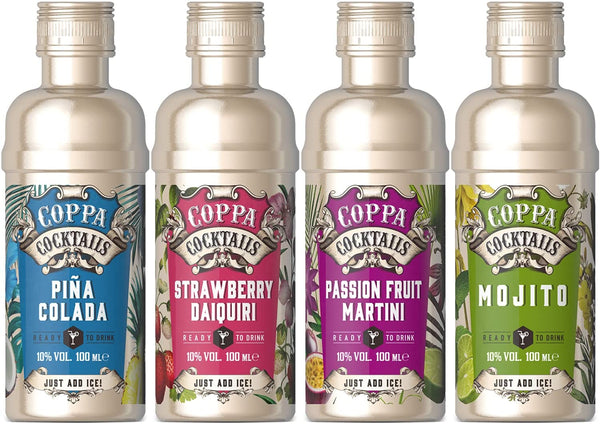 Pre-mixed Ready made Cocktails 100ml each | (Pack of 4) | Pina Colada ...