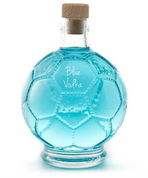Vodka Gift for Team Blue | Unique unusual quirky Football Shaped Glass ...