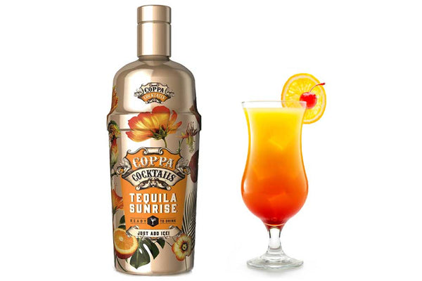 Premium Ready-to-Drink Coppa Cocktails Tequila Sunrise - 700ml | 10% v ...